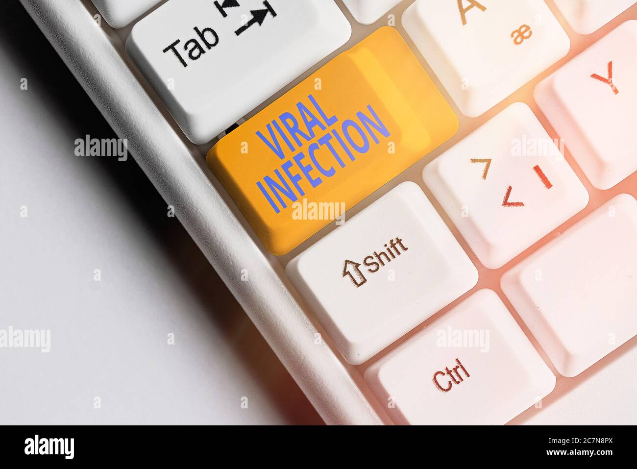 Text sign showing Viral Infection. Business photo showcasing Specific ...
