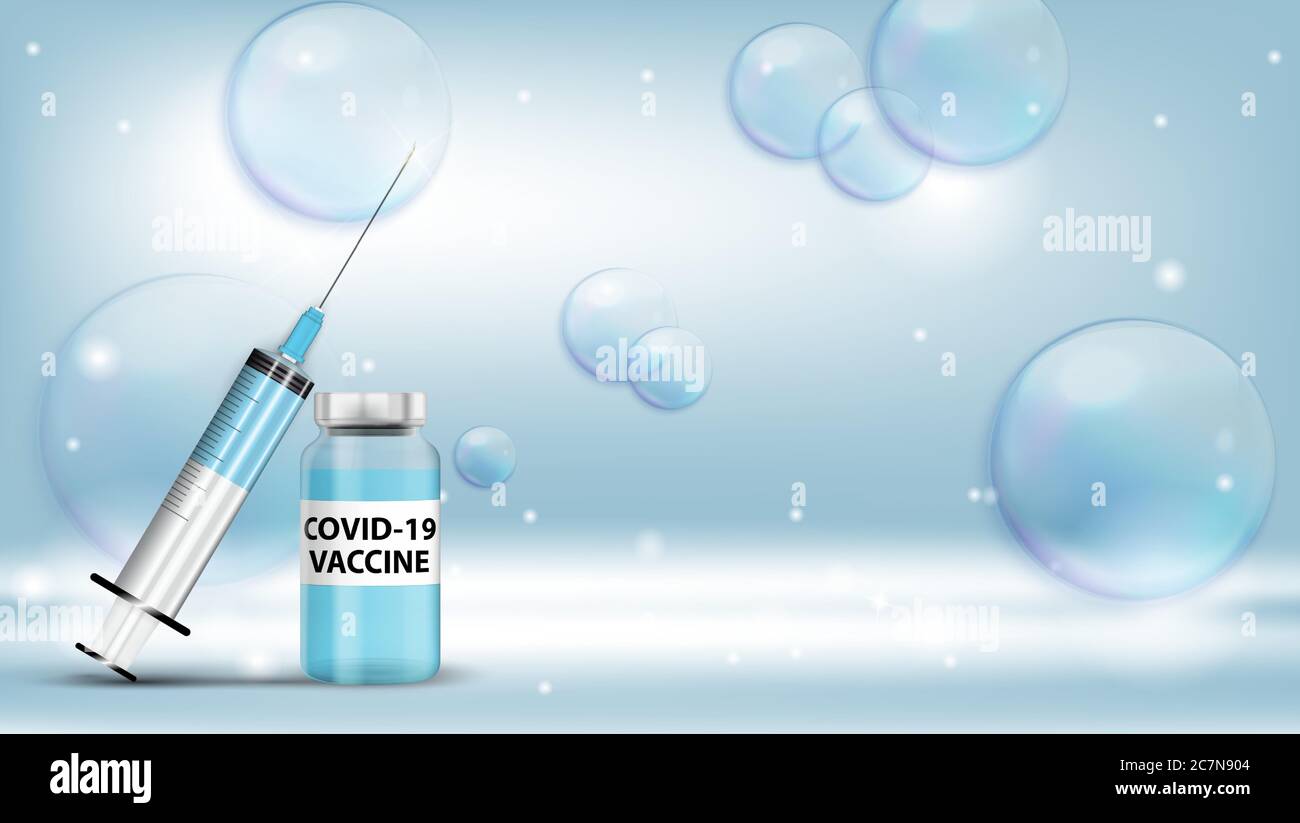 Covid-19 Vaccine Medical Background. Vector Illustration. EPS10 Stock ...