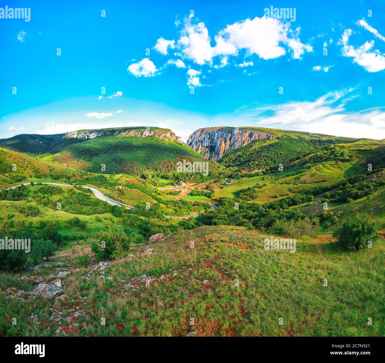 Turda gorge Cheile Turzii is a natural reserve with marked trails for ...