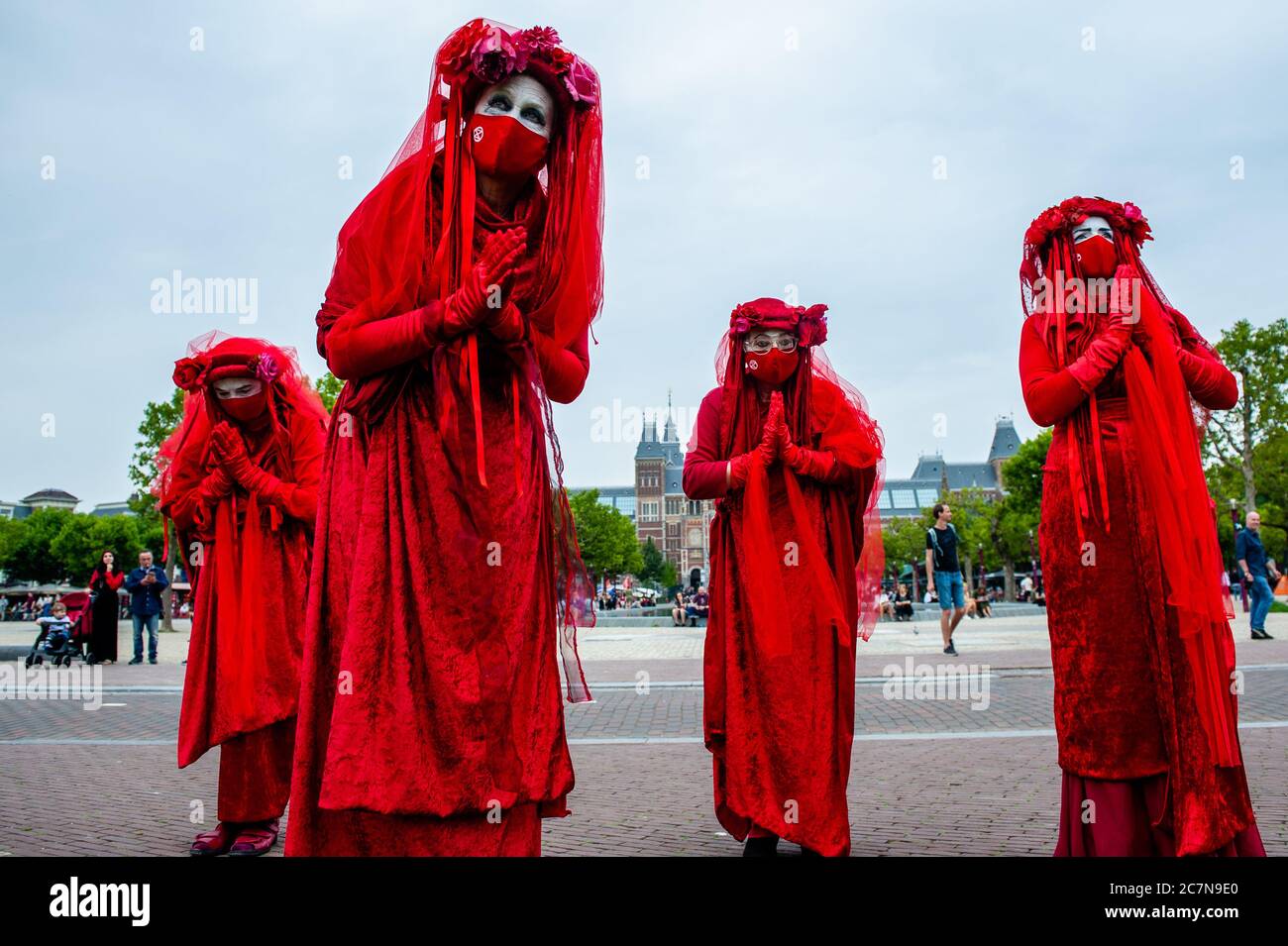 The Red Rebels showing their support, performing during the ...