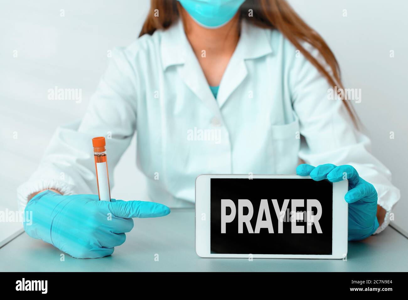 Writing note showing Prayer. Business concept for solemn request for ...