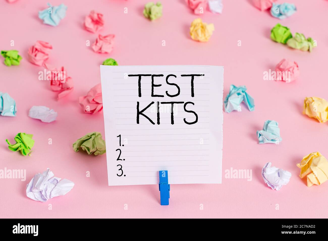Conceptual hand writing showing Test Kits. Concept meaning tools used ...