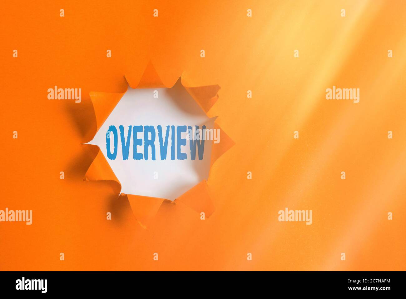 Text sign showing Overview. Business photo text description of facts ...