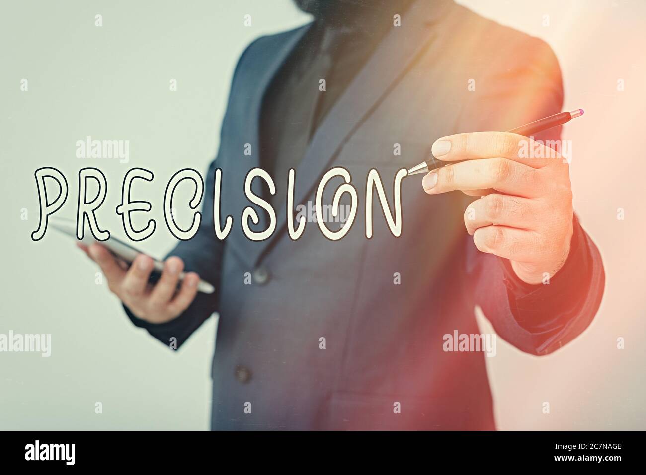 Handwriting text writing Precision. Conceptual photo the degree of ...