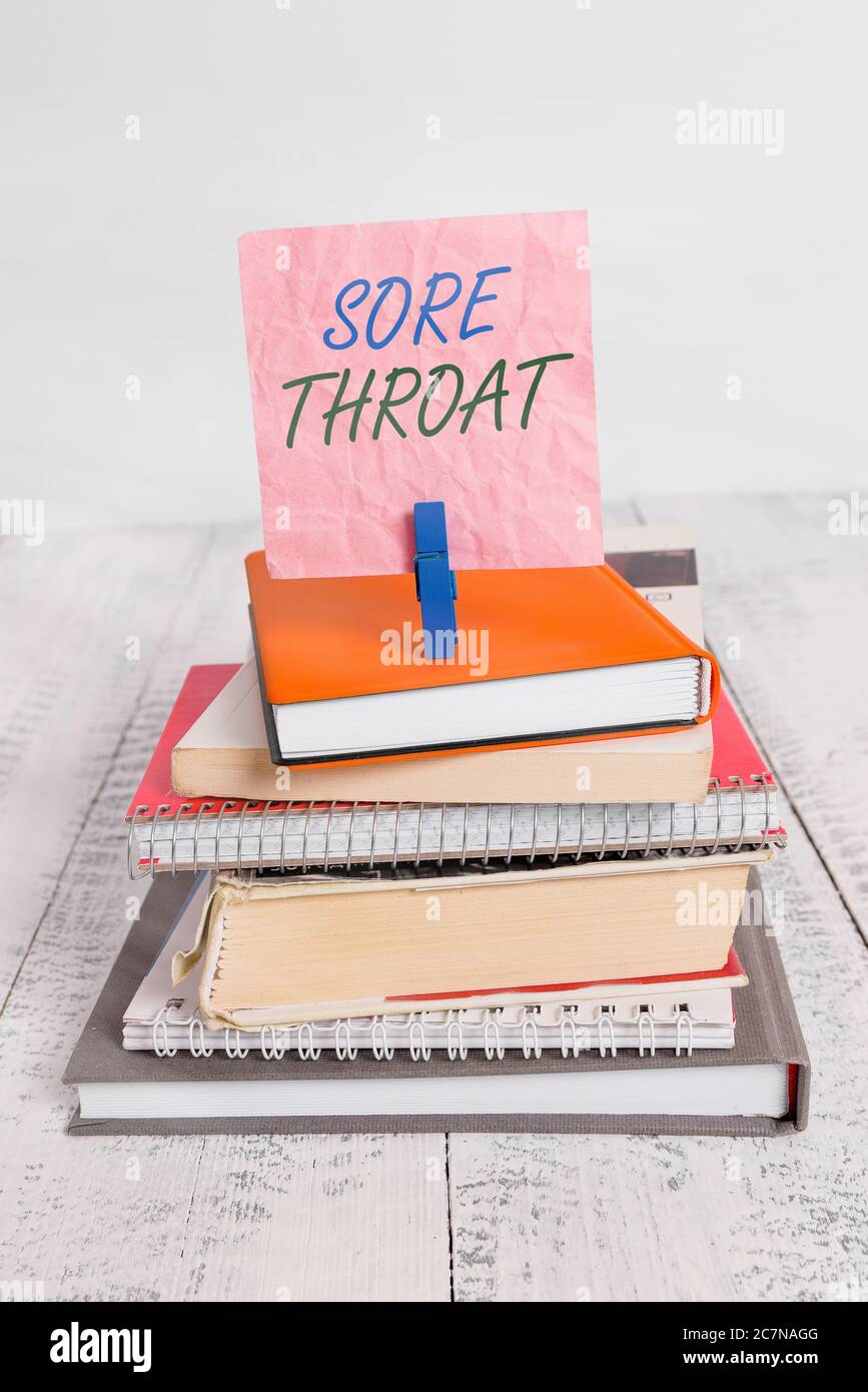 Word writing text Sore Throat. Business photo showcasing Inflammation ...