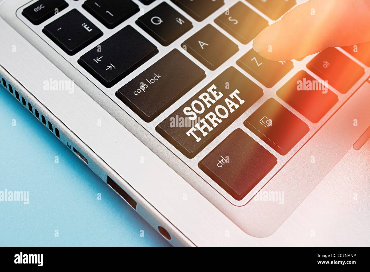 Handwriting text Sore Throat. Conceptual photo Inflammation ot the ...