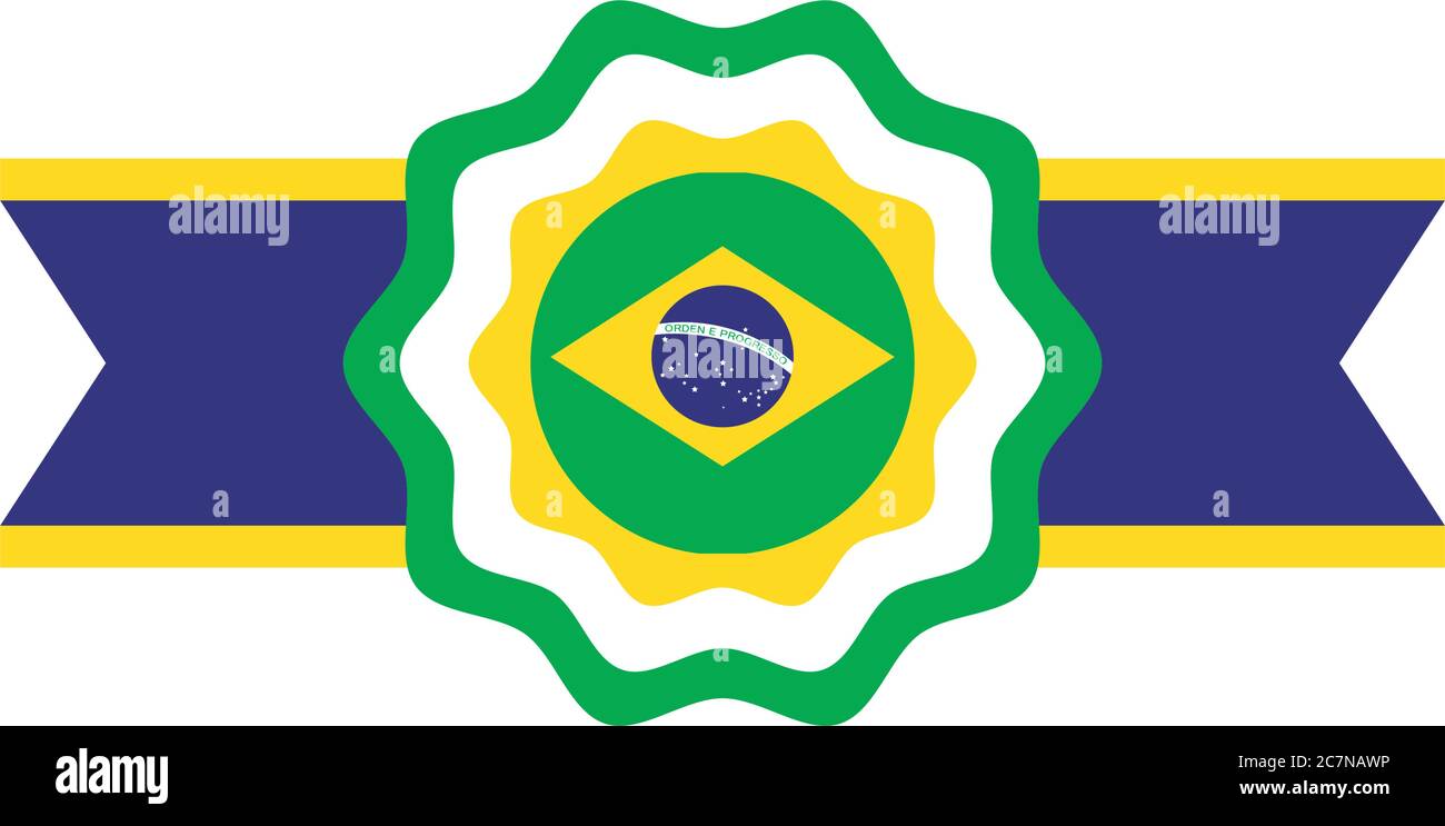 Brazil stamp state seal Stock Vector Images - Alamy