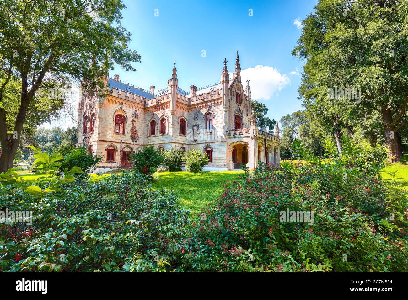 Miclauseni Castle, one of the most beautifull neo-gothic castles ...