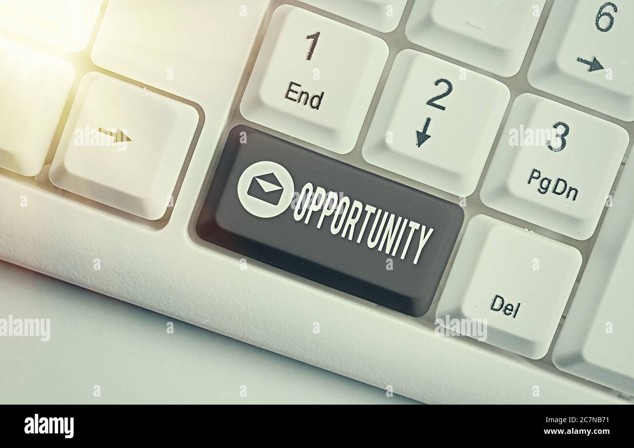 Word writing text Opportunity. Business photo showcasing an opportunity ...
