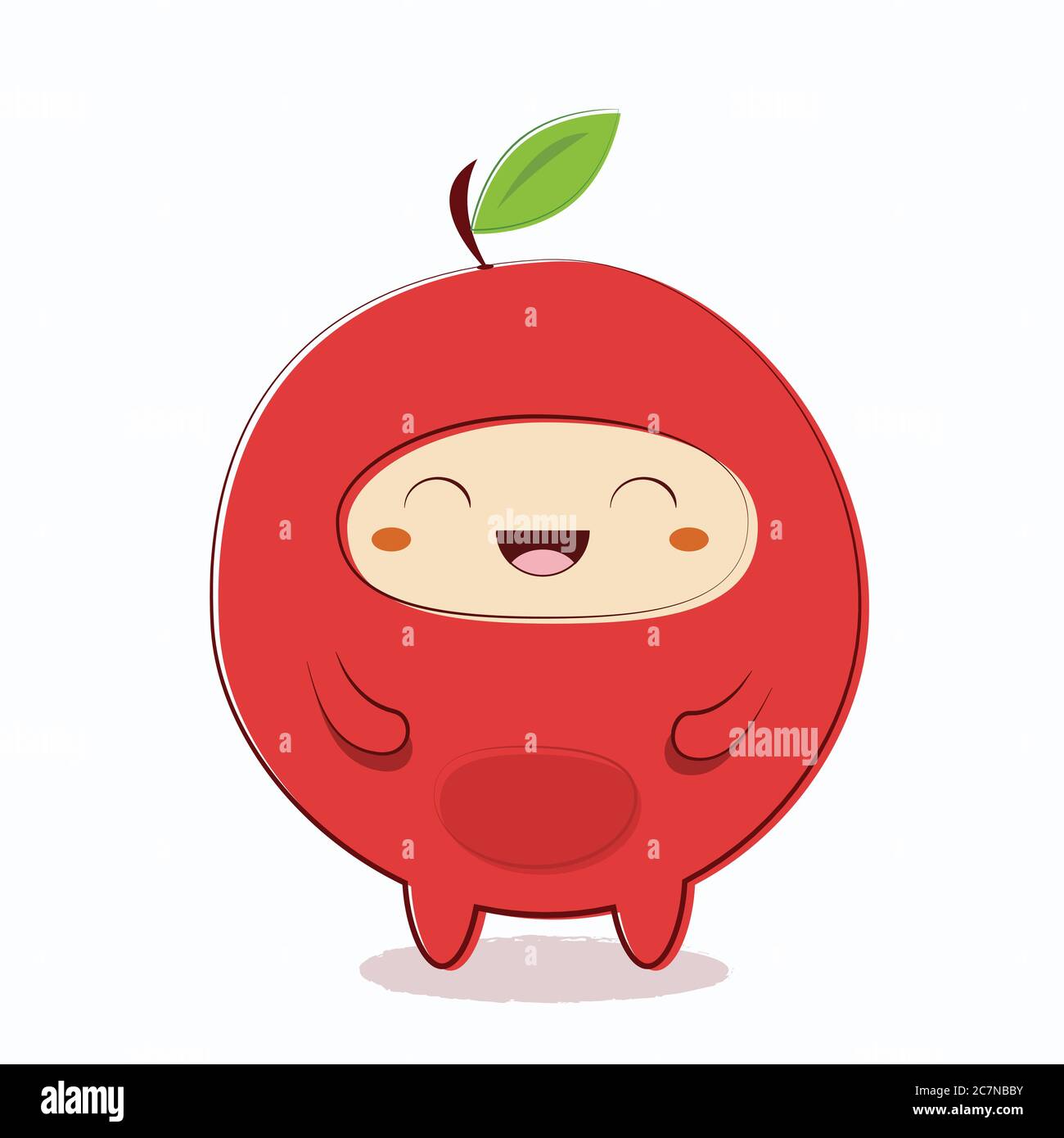 red apple character Stock Vector Image & Art - Alamy