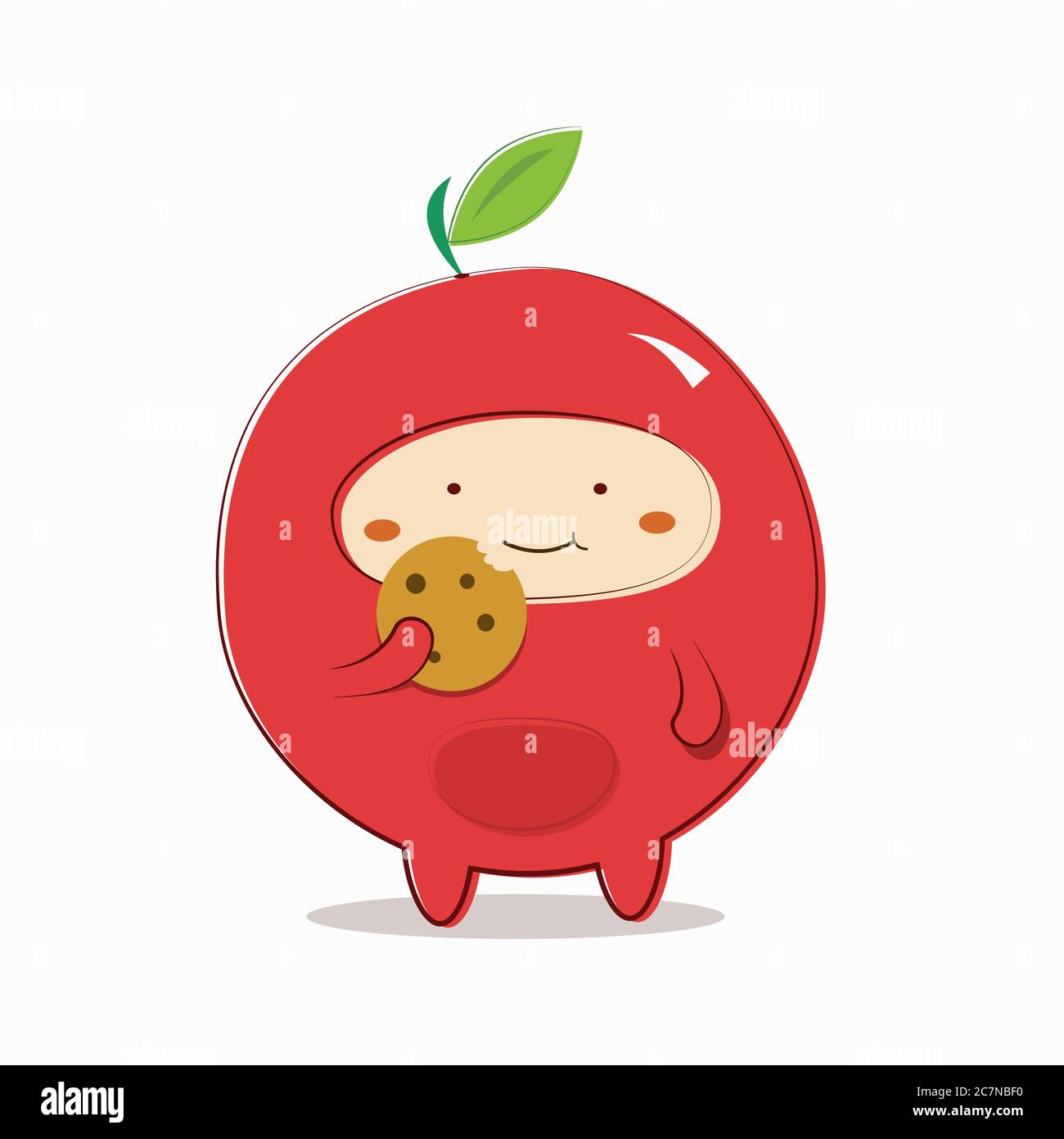 red apple character Stock Vector Image & Art - Alamy