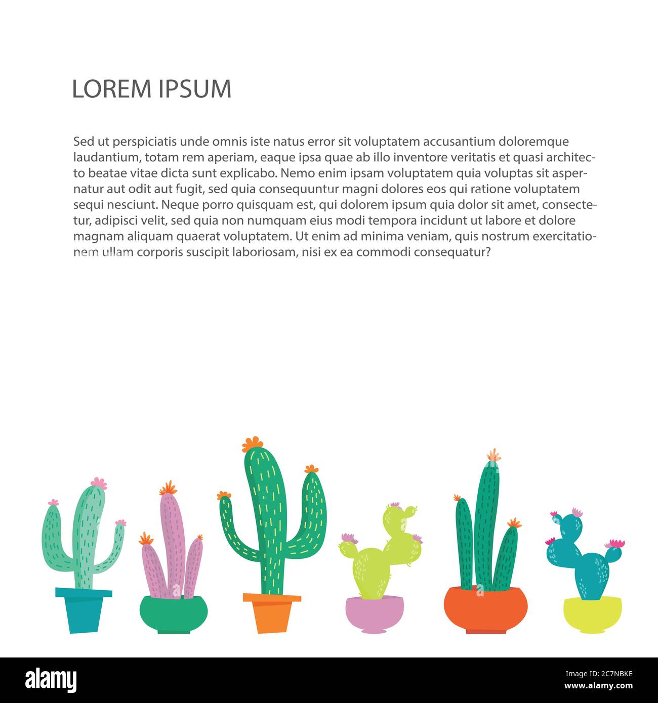 cactus set vector Stock Vector Image & Art - Alamy