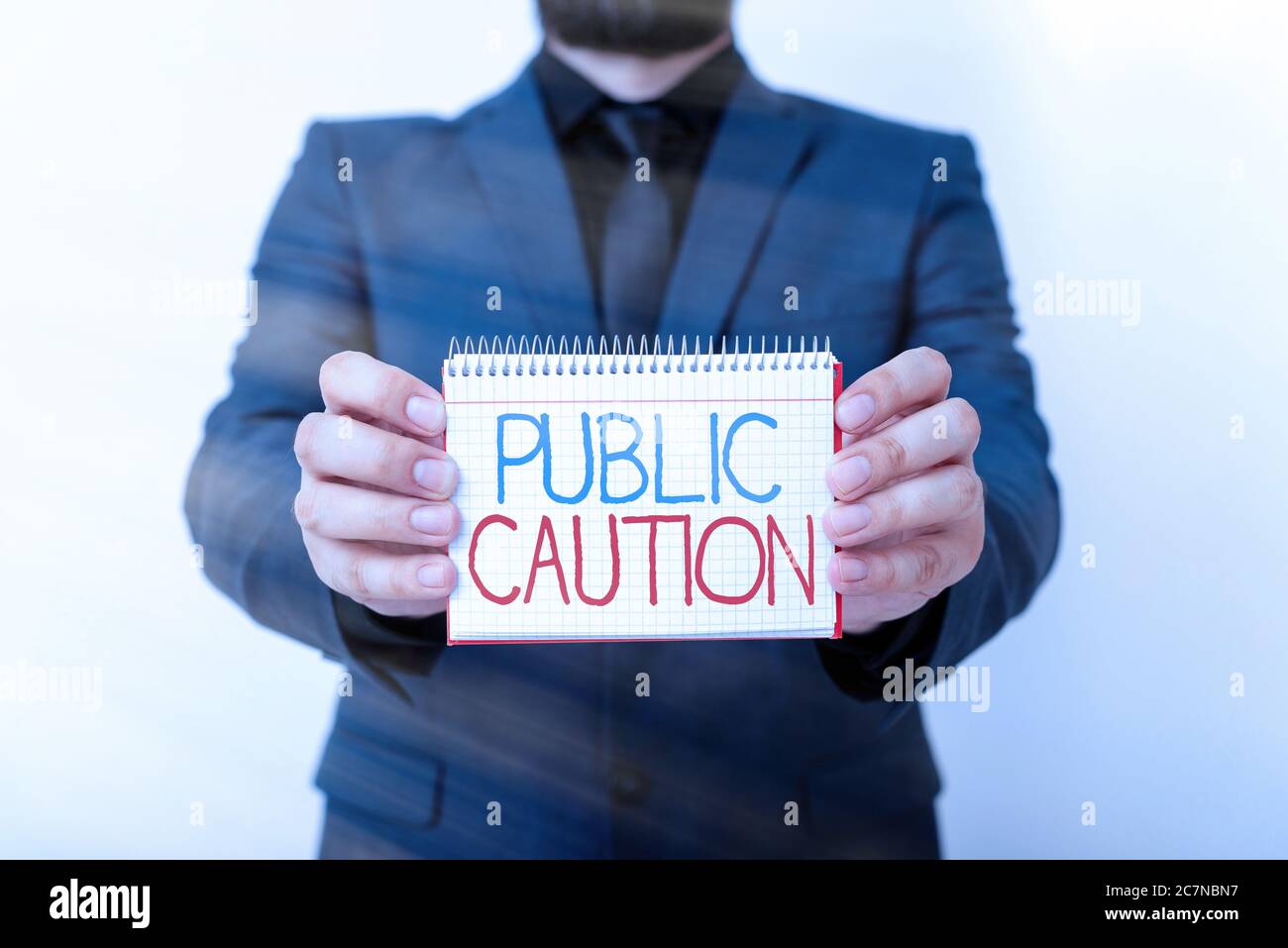 Handwriting text writing Public Caution. Conceptual photo formal ...