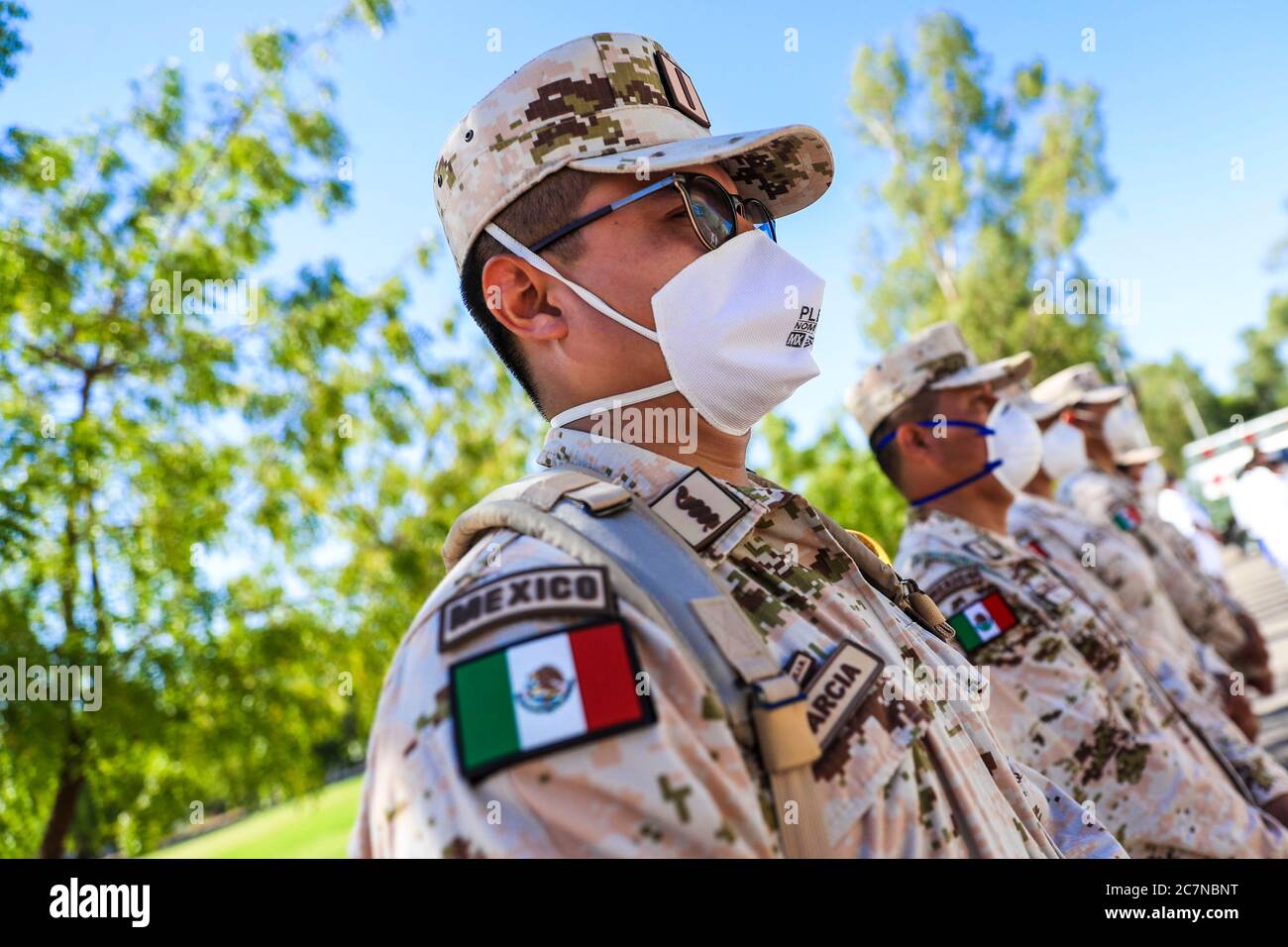HERMOSILLO, MEXICO - JULY 17 : Solder, Solders, Inauguration of the ...
