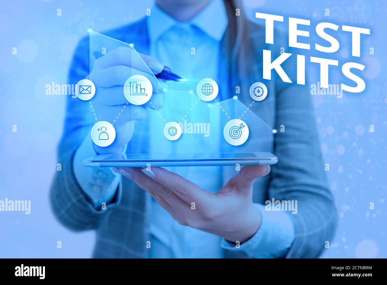 Conceptual hand writing showing Test Kits. Concept meaning tools used ...
