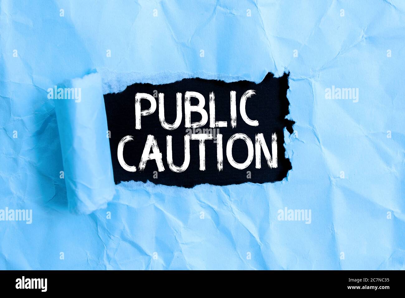 Handwriting text Public Caution. Conceptual photo formal warning given ...