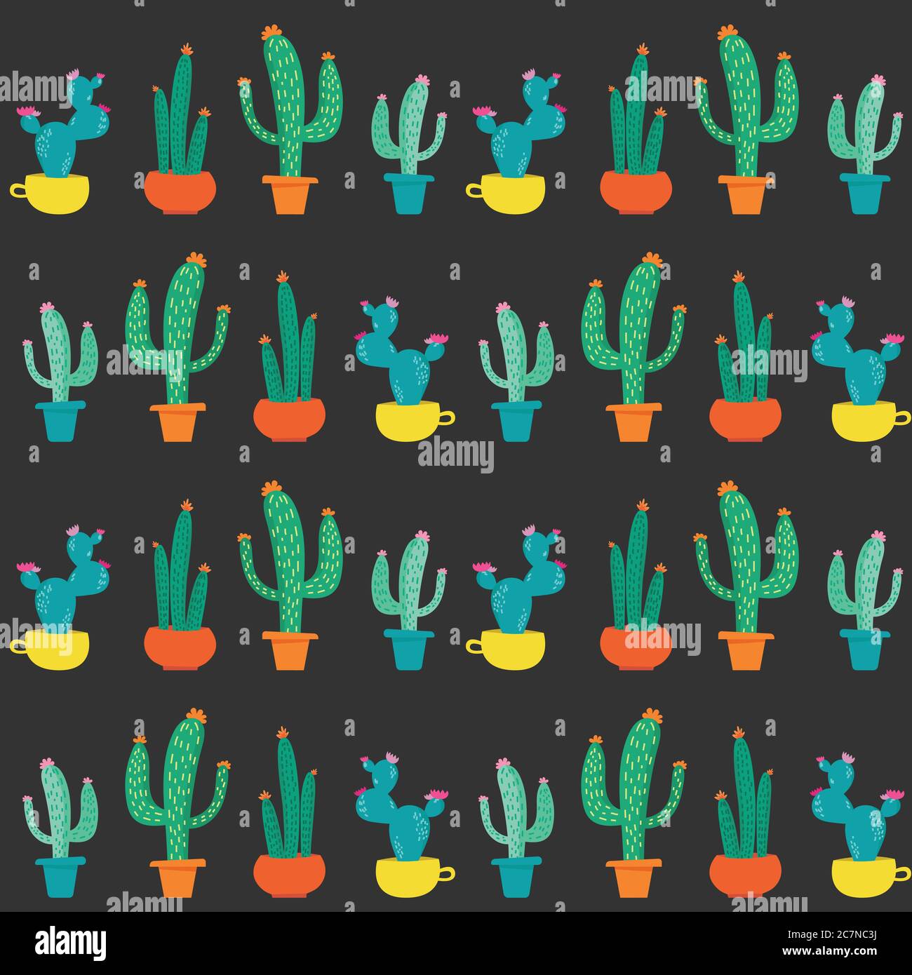 cactus vector background Stock Vector Image & Art - Alamy
