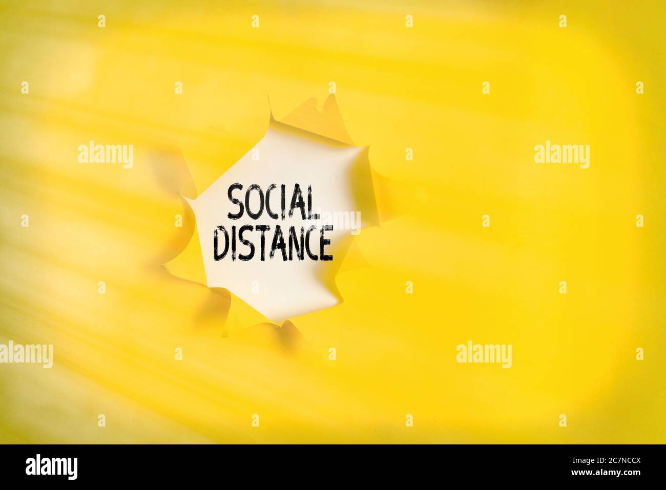 Handwriting text Social Distance. Conceptual photo degree of acceptance ...