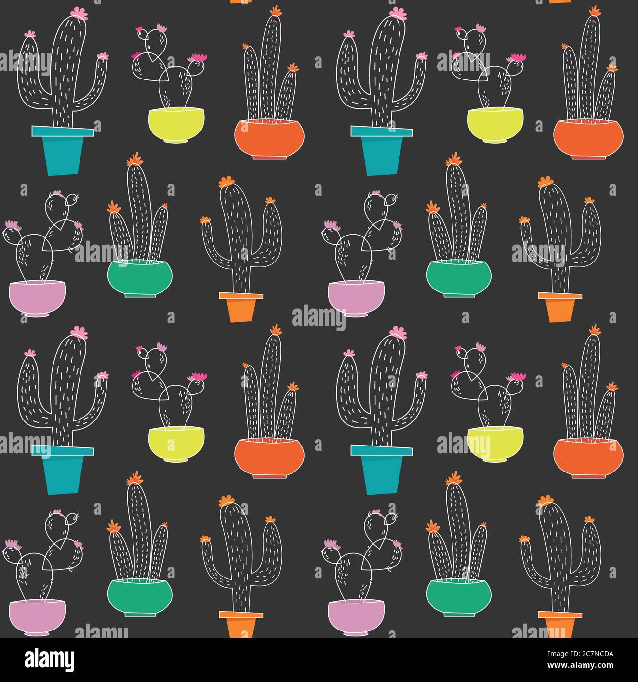 cactus vector background Stock Vector Image & Art - Alamy