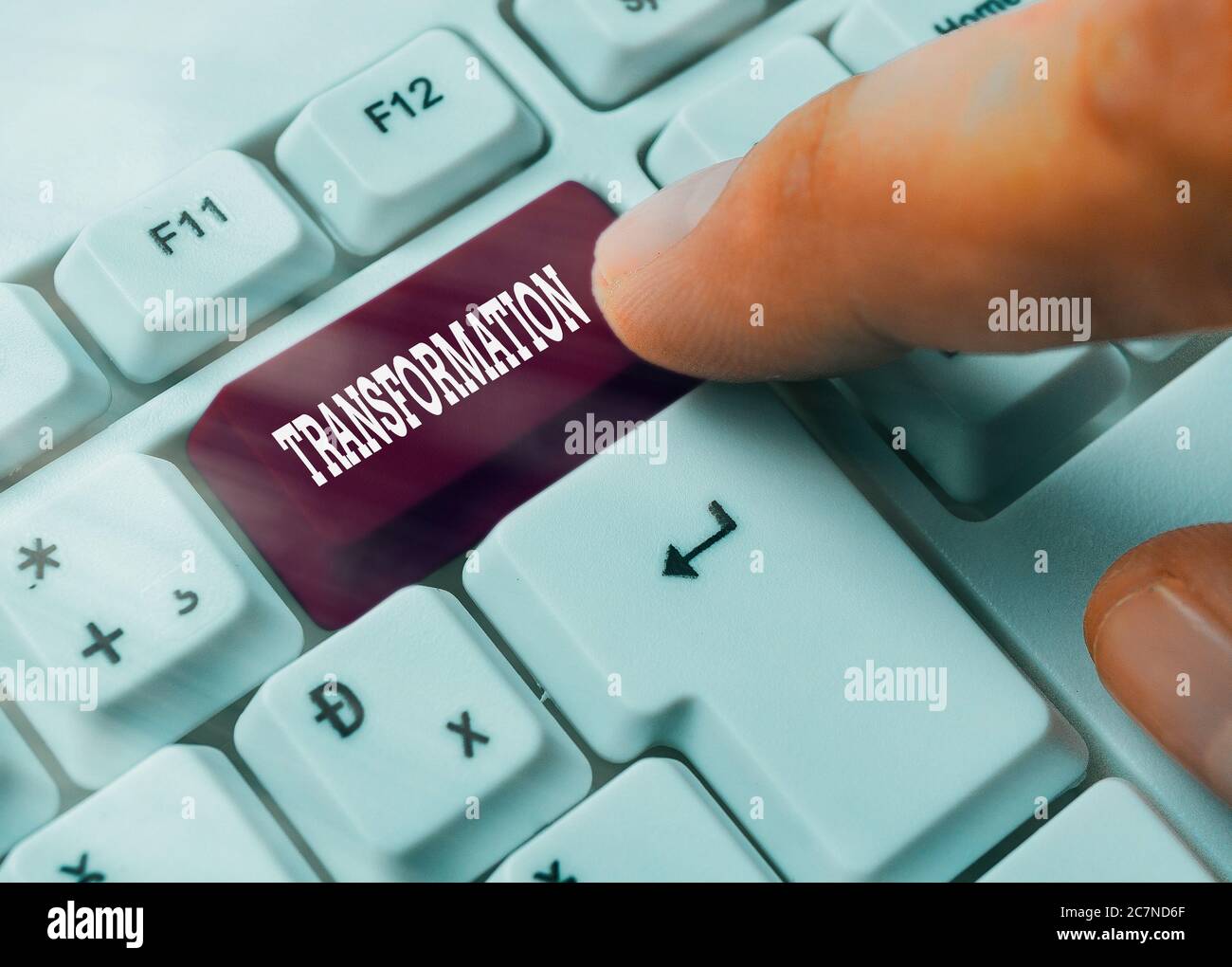 Writing note showing Transformation. Business concept for a dramatic or ...