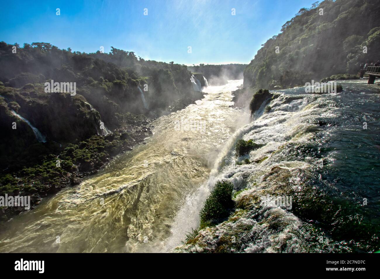 Waterfall complex in Iguazu from the Brazilian side Stock Photo - Alamy