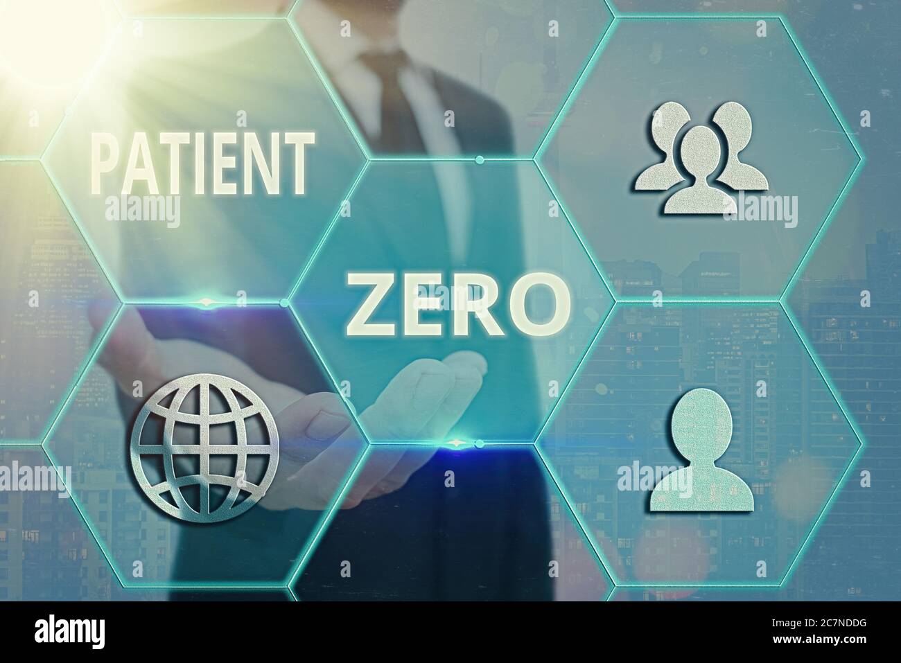 Handwriting text writing Patient Zero. Conceptual photo primary disease ...
