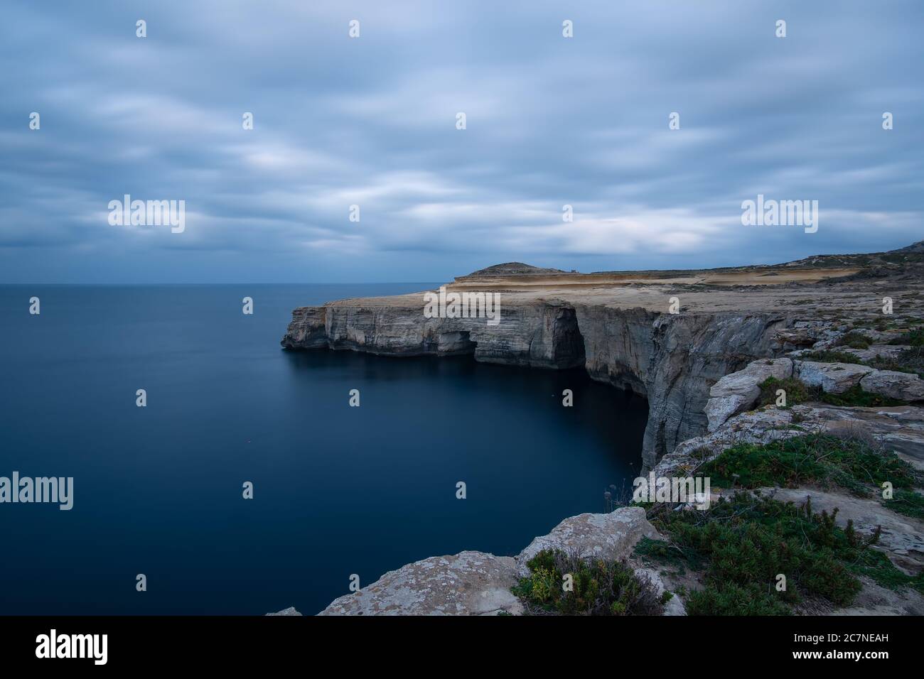 Beautiful water coastline in Malta island Stock Photo - Alamy