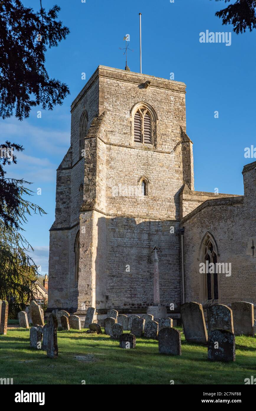 St Mary the Virgin Church, Great Milton, Oxfordshire, UK. The church is ...