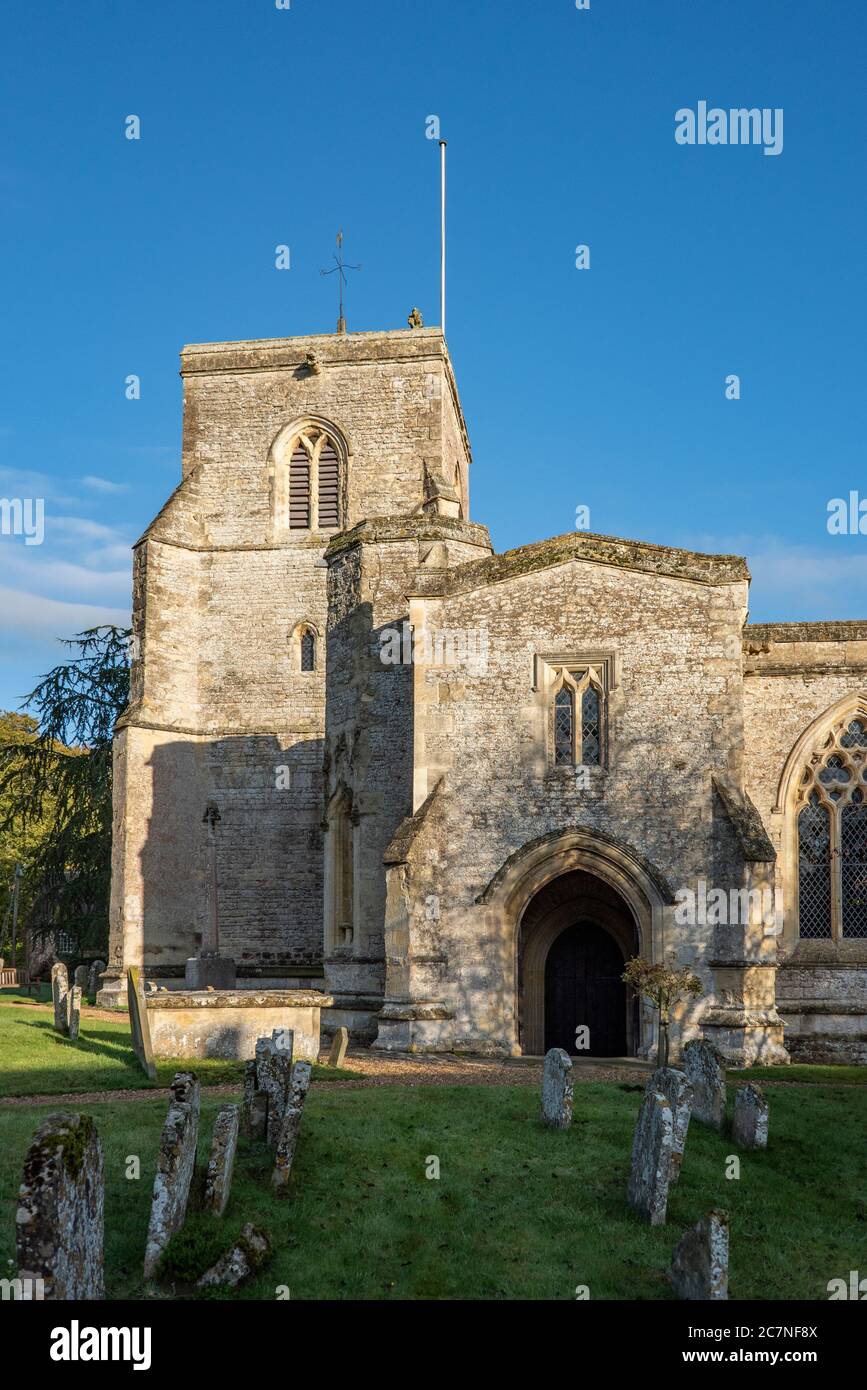 St Mary the Virgin Church, Great Milton, Oxfordshire, UK. The church is ...