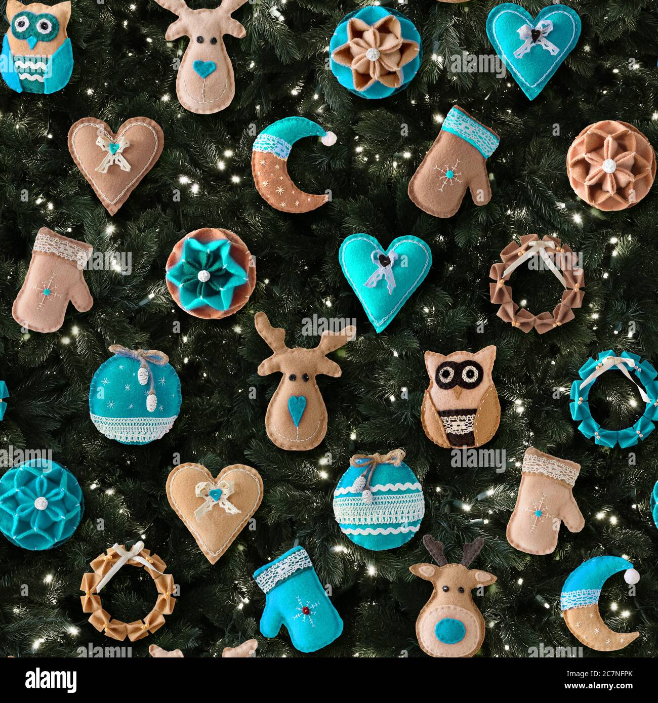 Cyan felt texture hi-res stock photography and images - Alamy