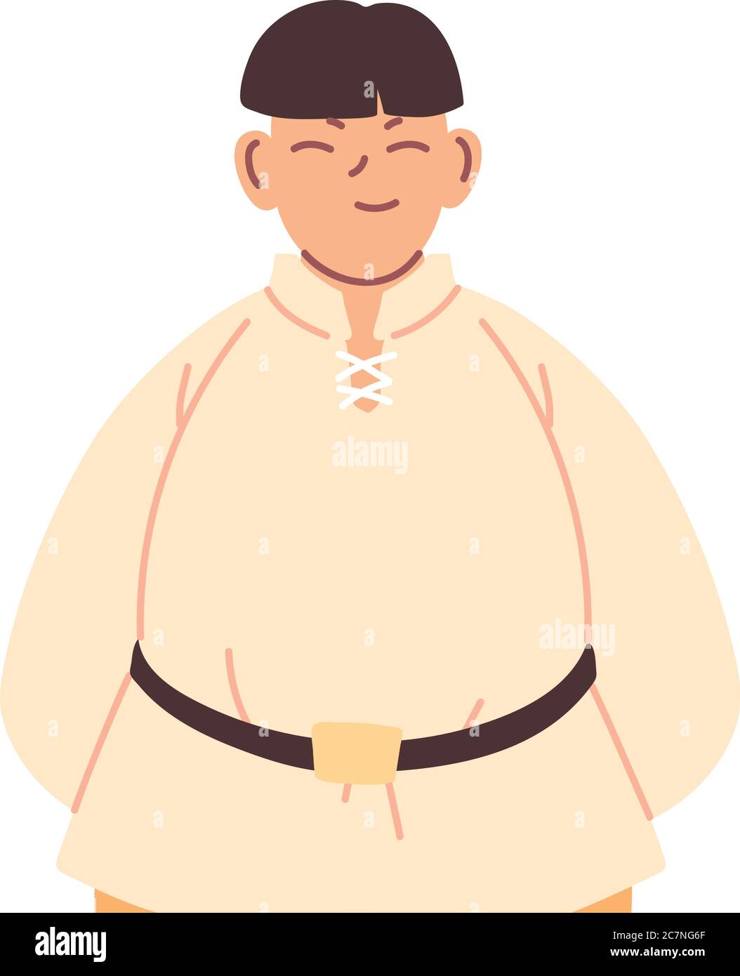 Medieval man cartoon design of Kingdom and fairytale theme Vector ...