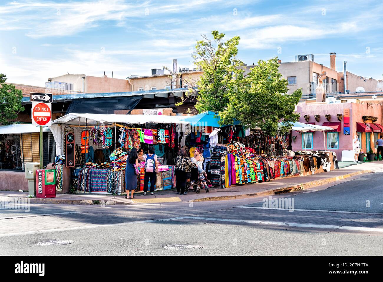 New mexican architecture santa fe architecture hi-res stock photography ...