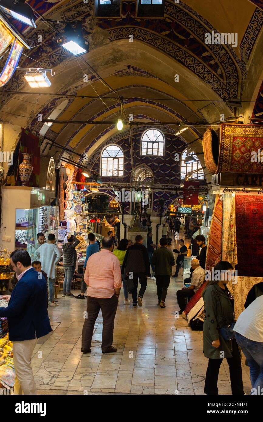 The Grand Bazaar in Istanbul is one of the largest and oldest covered ...