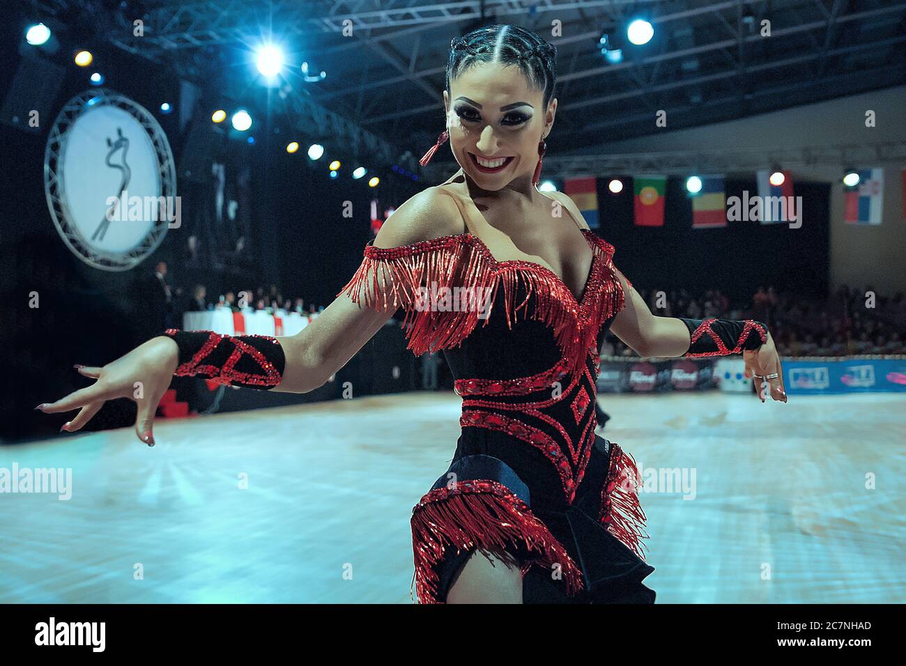 ANKARA, TURKEY - NOVEMBER 04, 2017: People compete in dancesport for ...