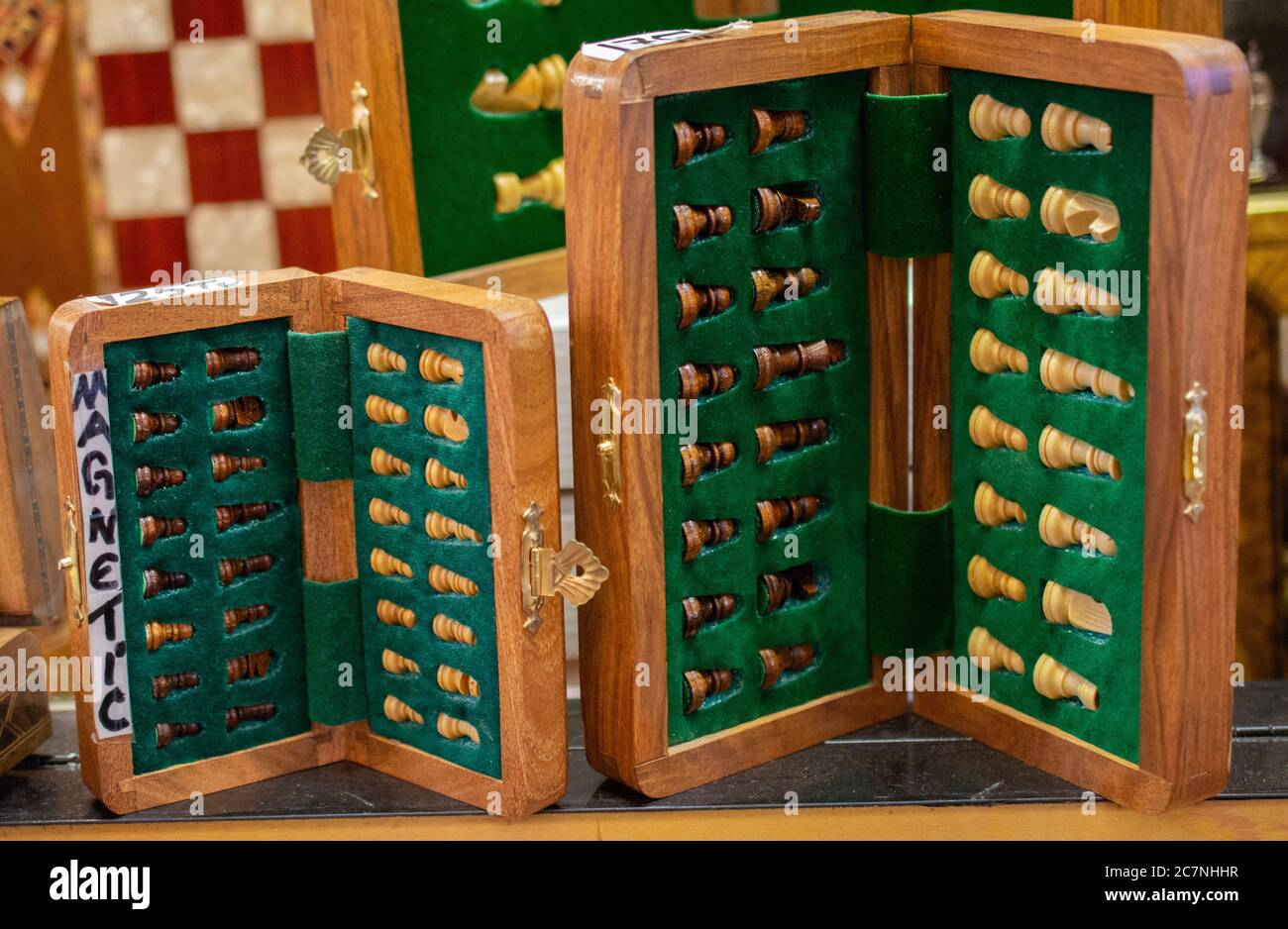 Intellectual game -chess. Wooden chess pieces on the chessboard Stock ...