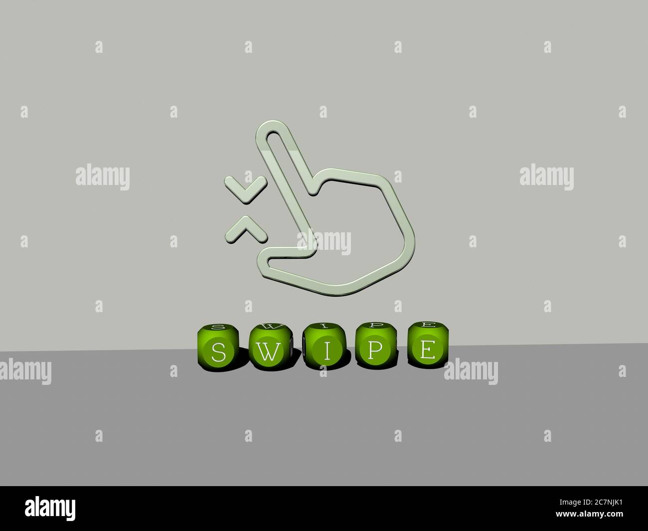 3D graphical image of SWIPE vertically along with text built by ...
