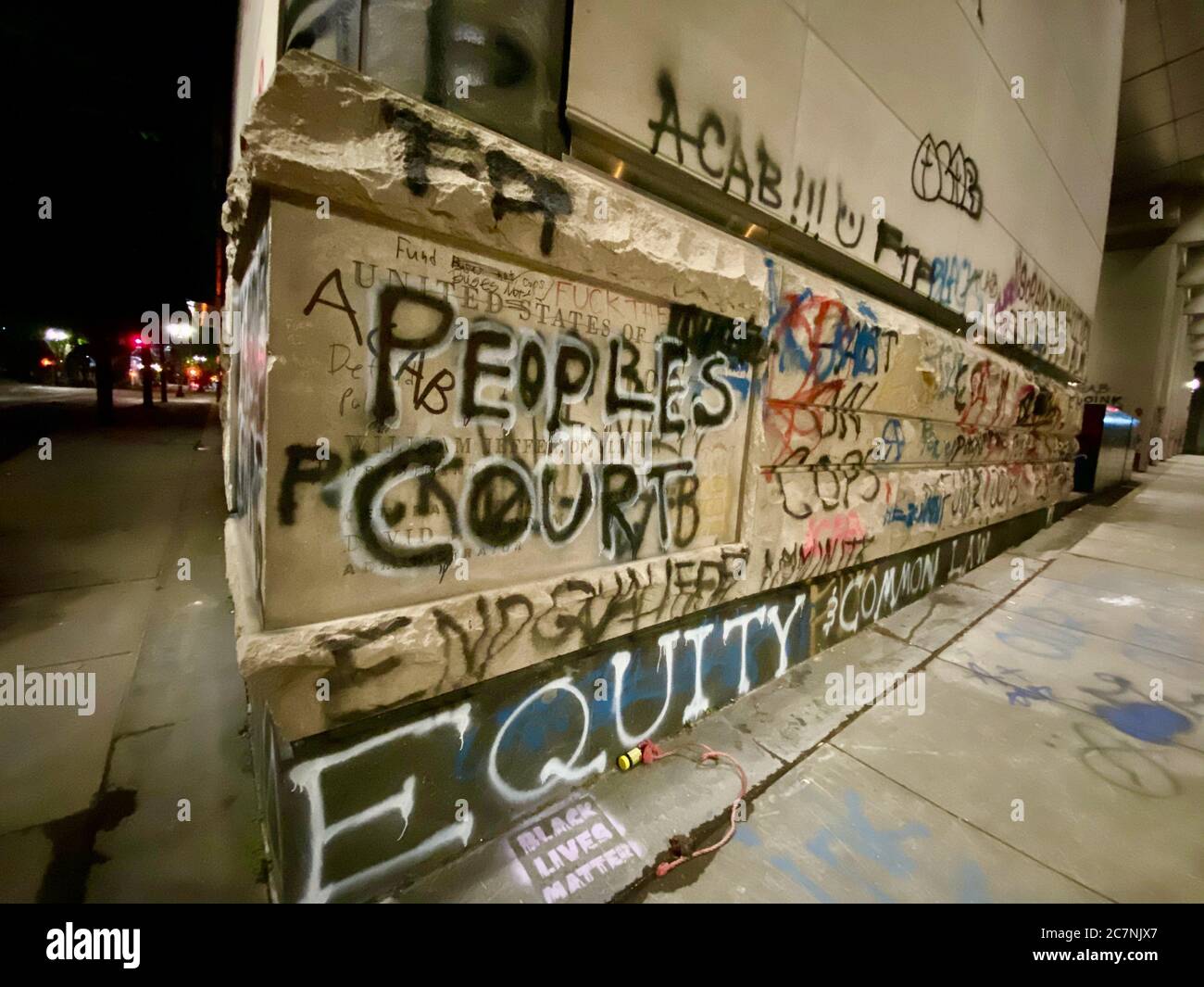 Portland, Oregon, USA. 8th July, 2020. People's Court"" , "Equity"" and ...