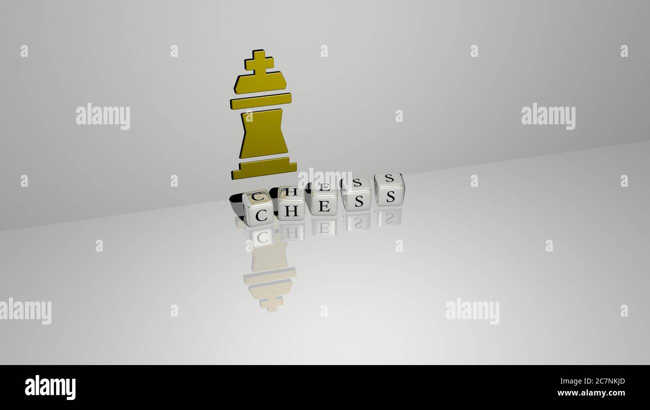 3D representation of CHESS with icon on the wall and text arranged by ...