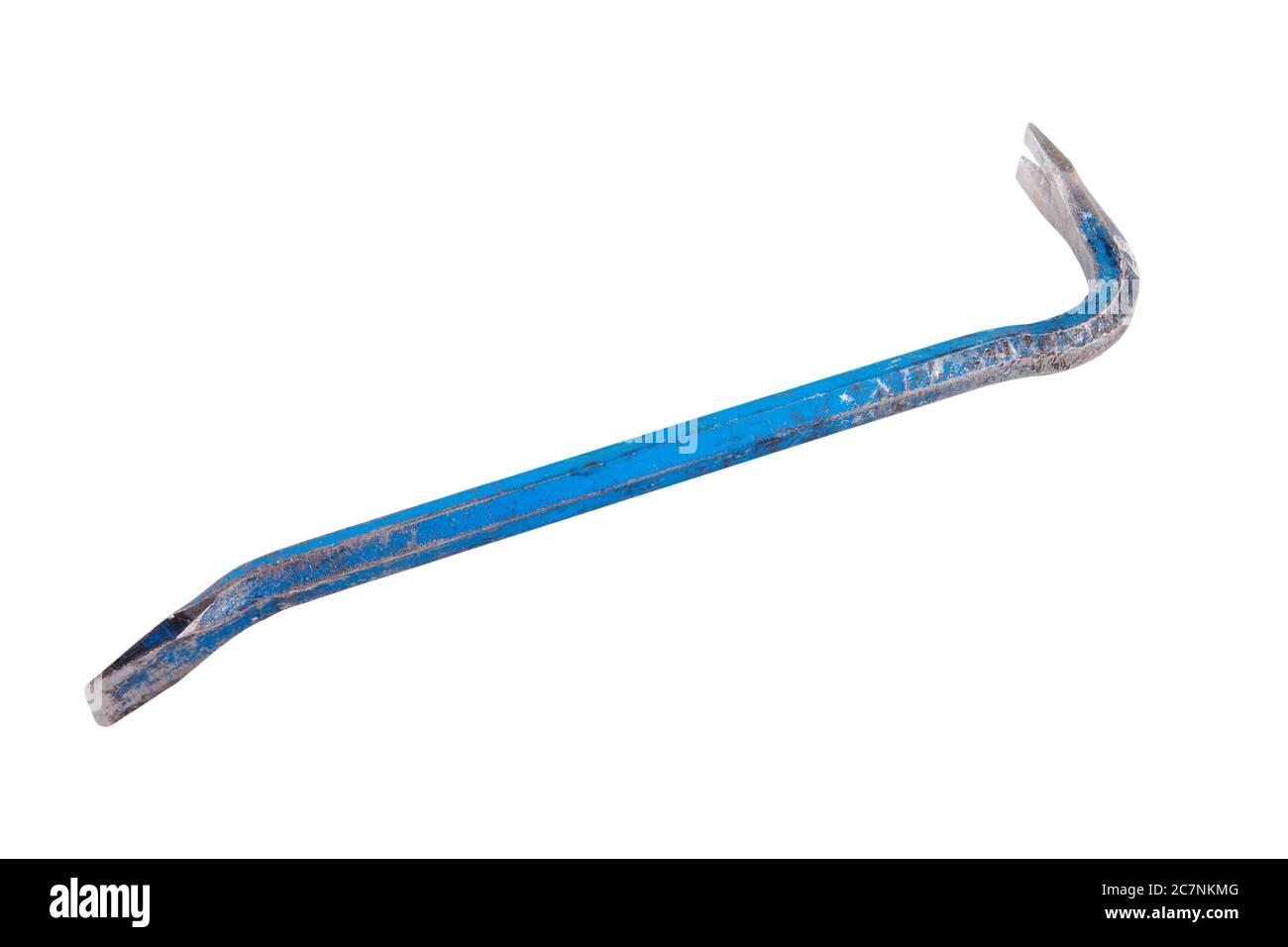 Isolated picture of blue rigged crowbar Stock Photo - Alamy