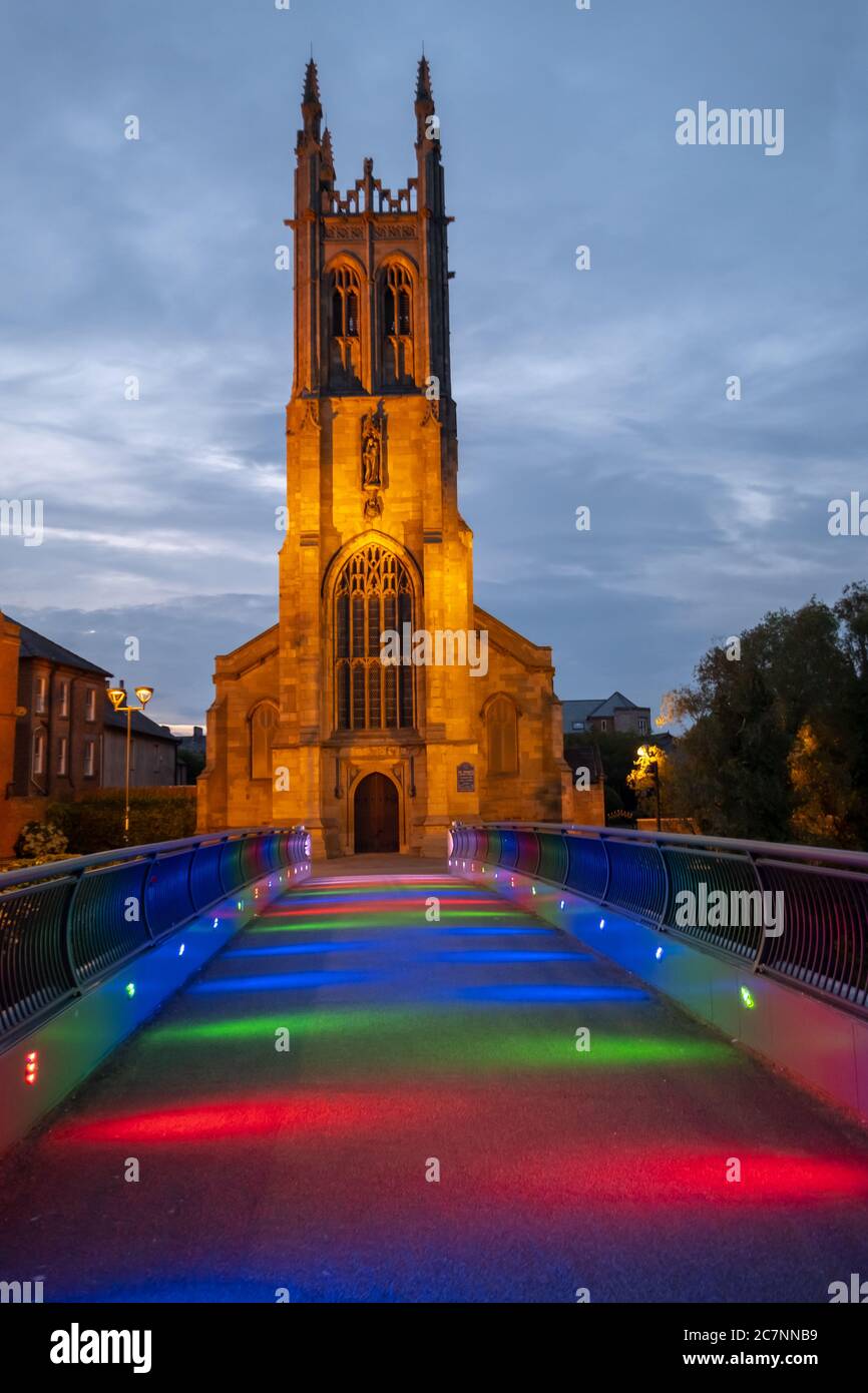 DERBY, UNITED KINGDOM - May 30, 2019: St Mary's Church in Derby at ...