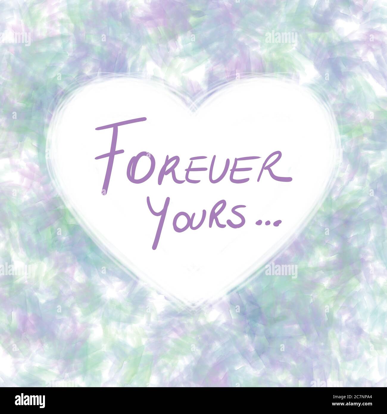Inspirational quote on a watercolor background with the text Forever ...