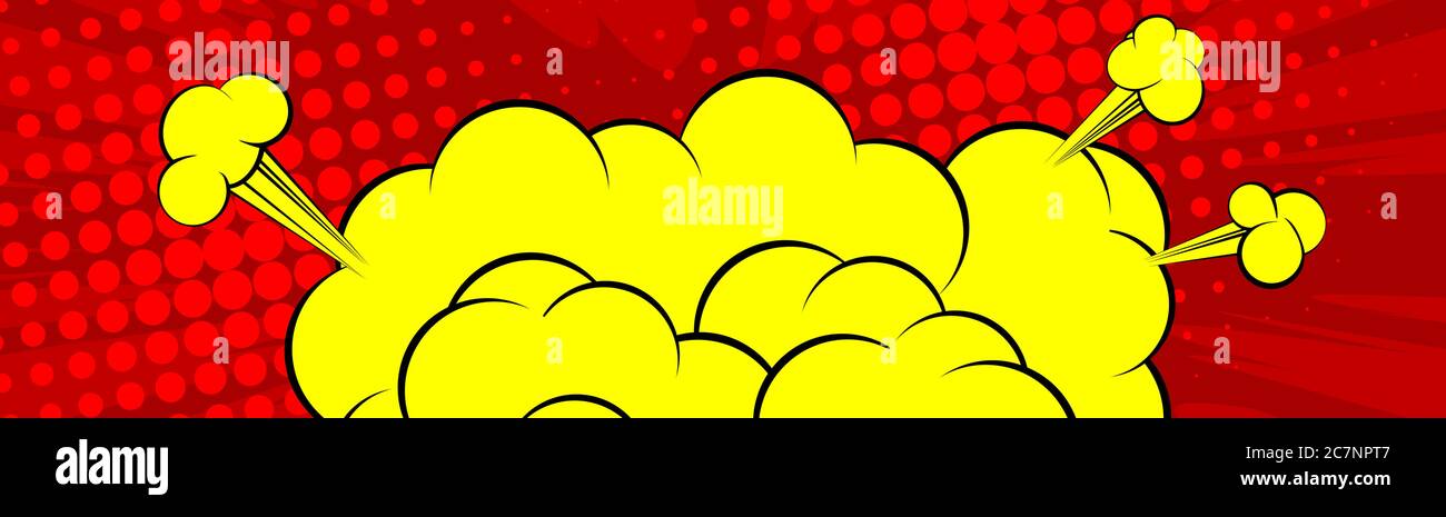 Cartoon design colored background. Comic book backdrop illustration ...