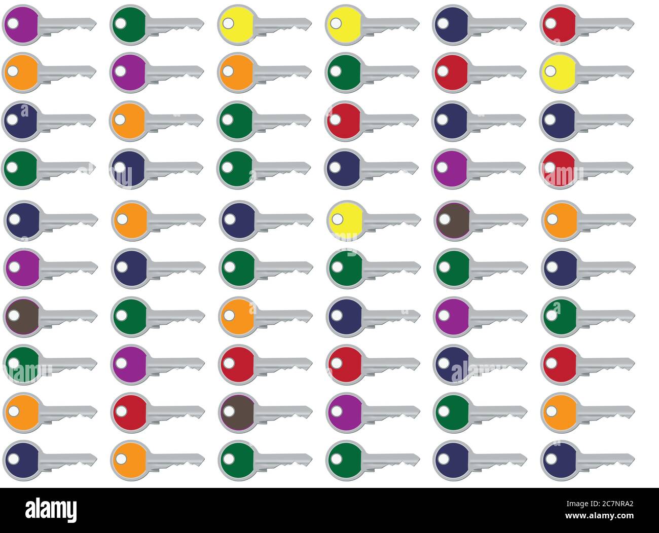 Colorful 3d keys hi-res stock photography and images - Alamy