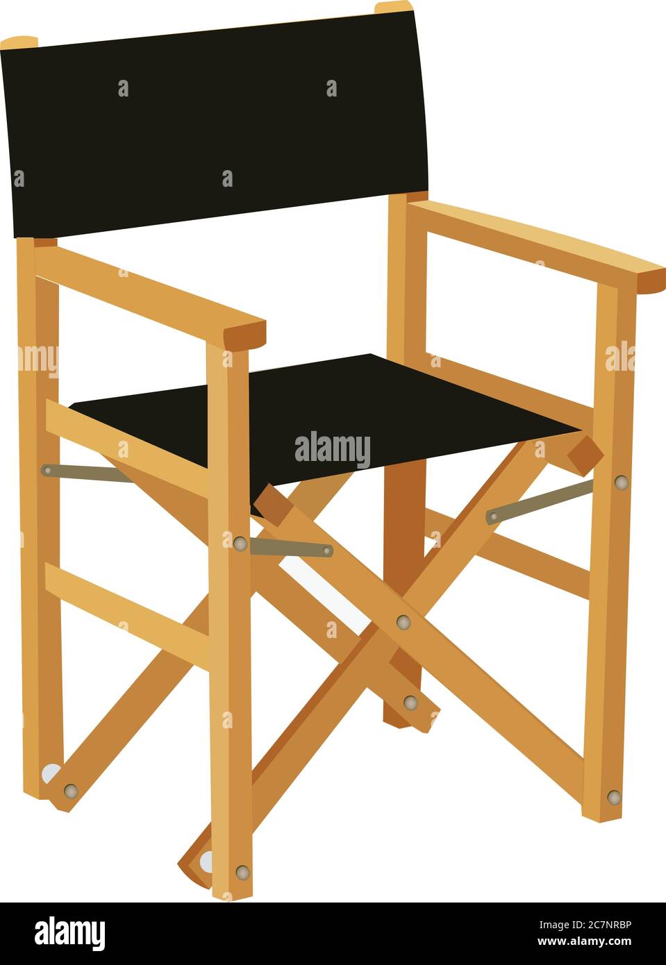 Illustration of a director chair isolated on a white background Stock ...