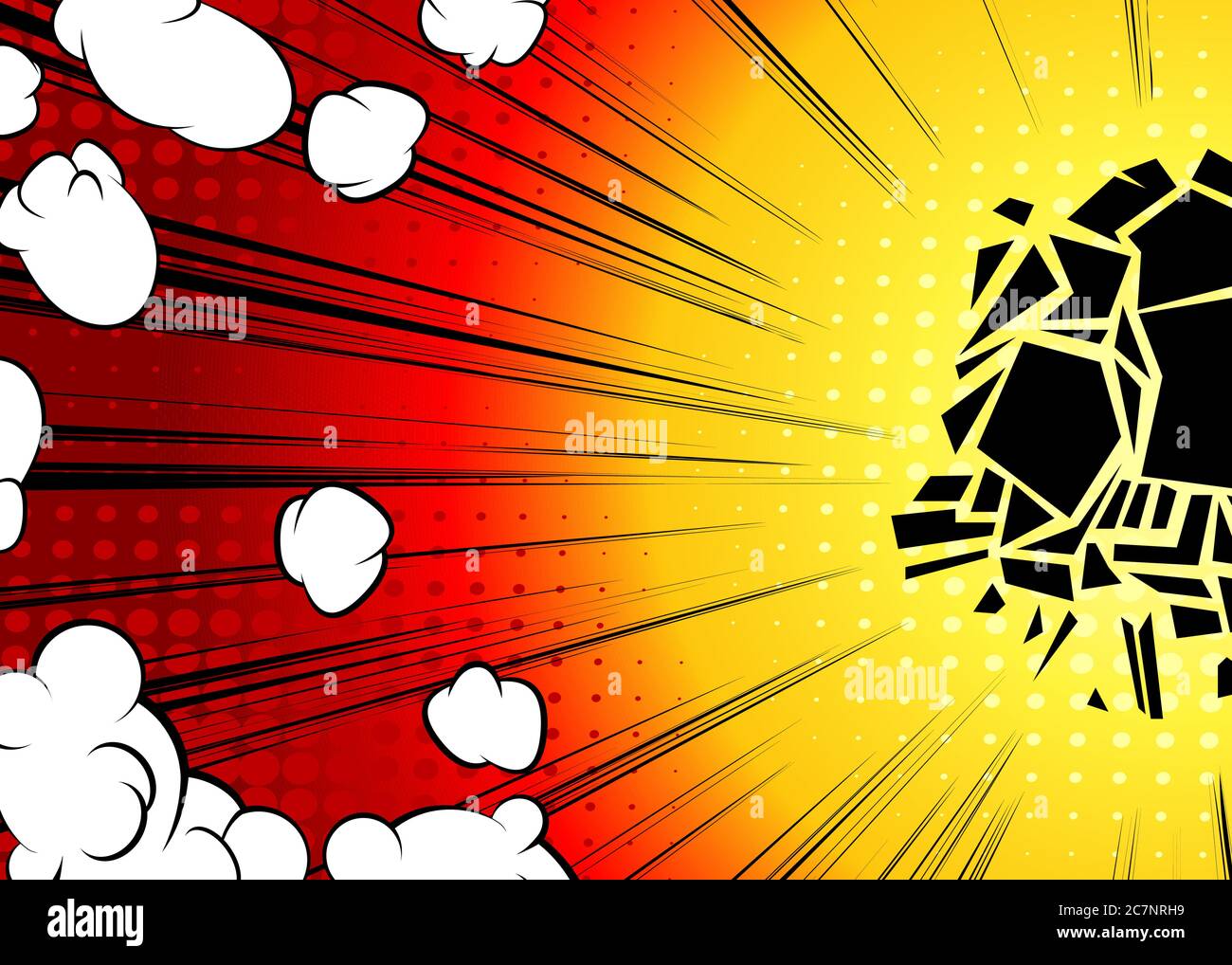 Cartoon design colored background. Comic book backdrop illustration ...