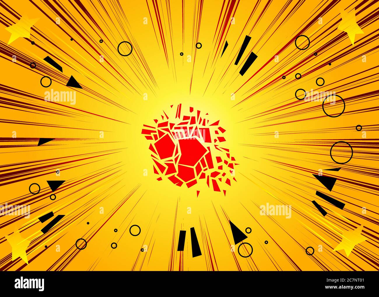 Cartoon design colored background. Comic book backdrop illustration ...
