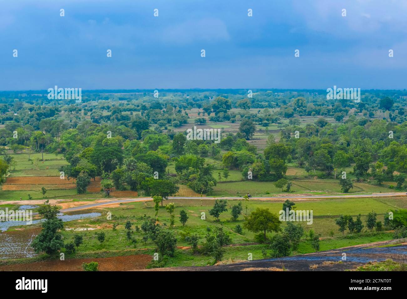 Landscape Scenery Image From Over The Hills 01 Stock Photo - Alamy