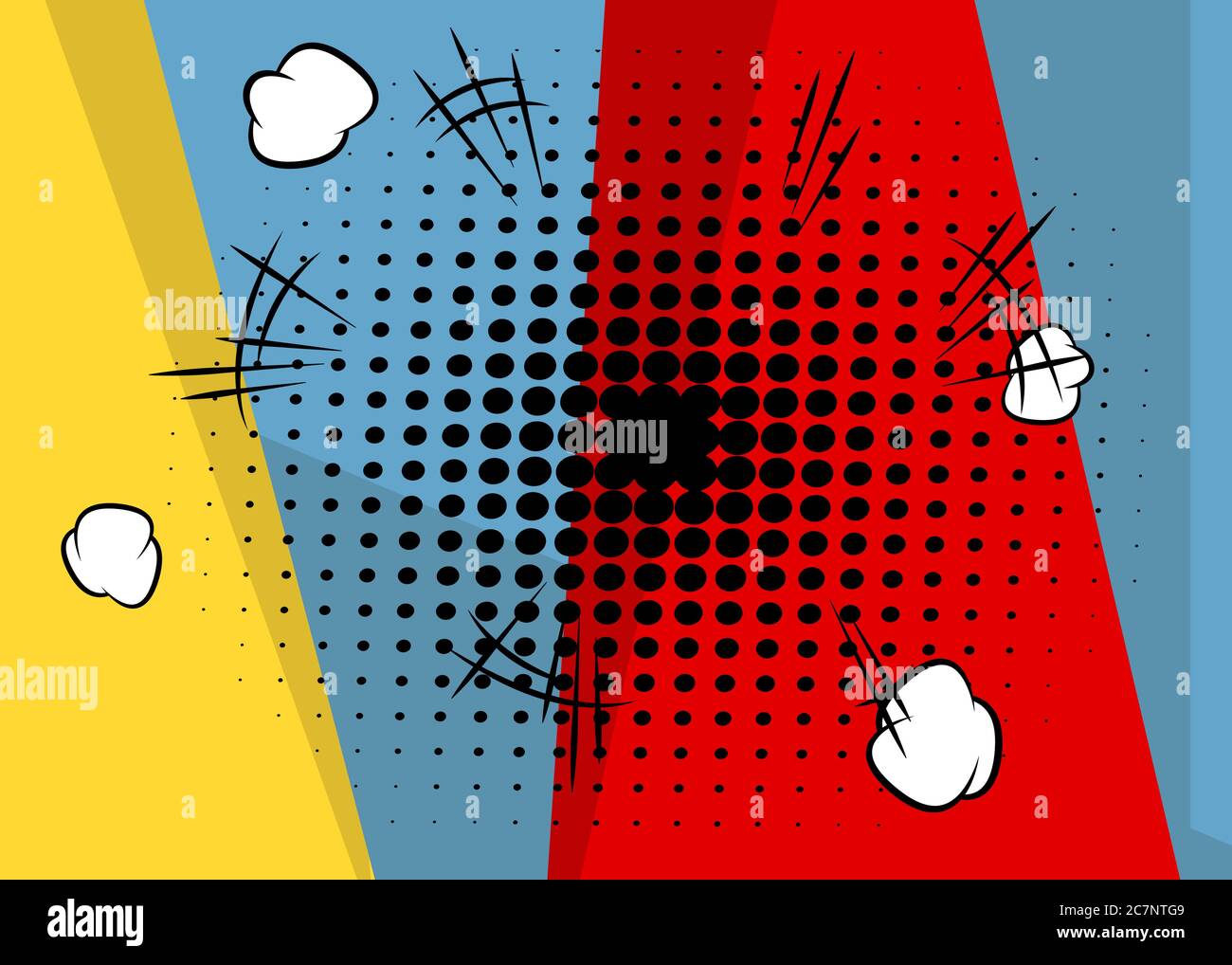 Cartoon design colored background. Comic book backdrop illustration ...