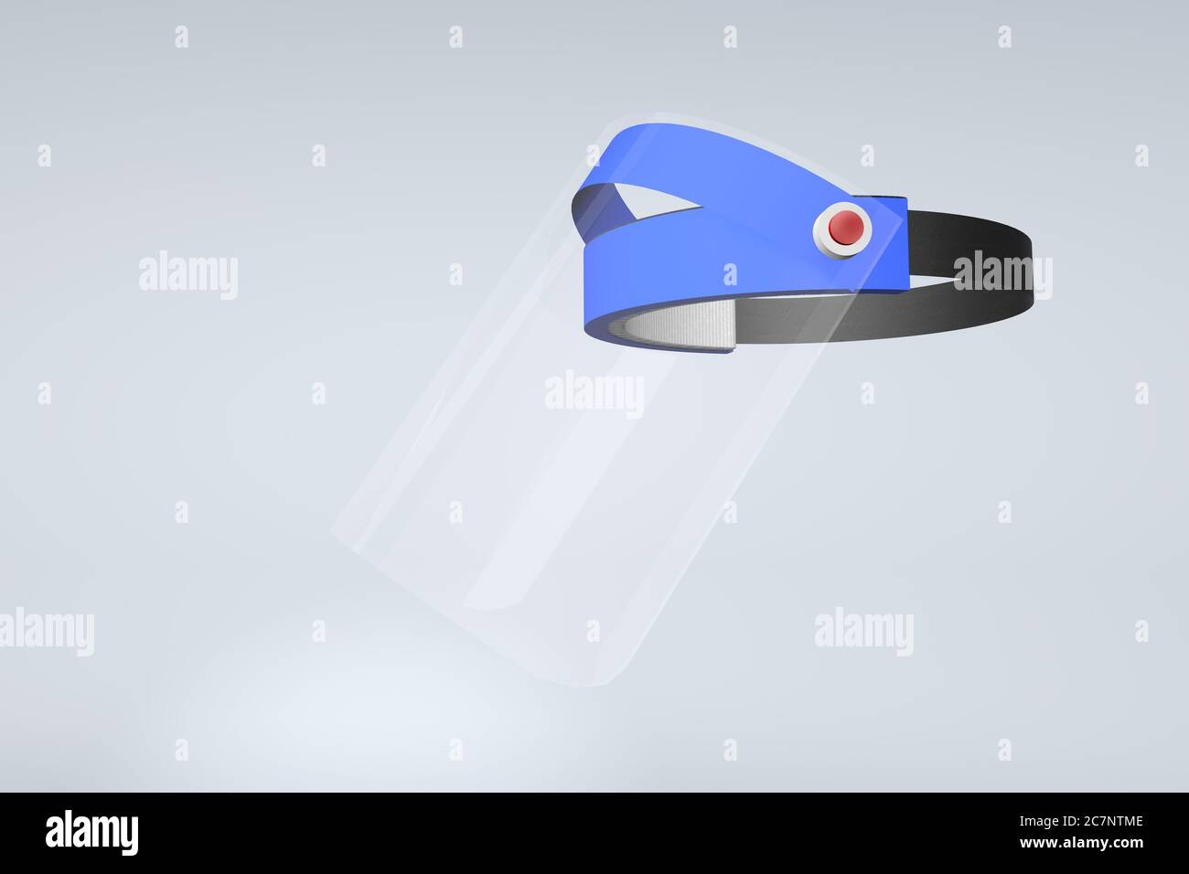 3D illustration representation of face shield in render Stock Photo - Alamy