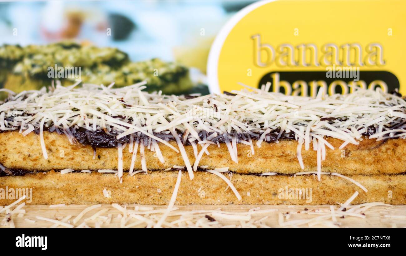 Depok, Indonesia - January 7, 2019: Jogja Scrummy. A blend of puff ...